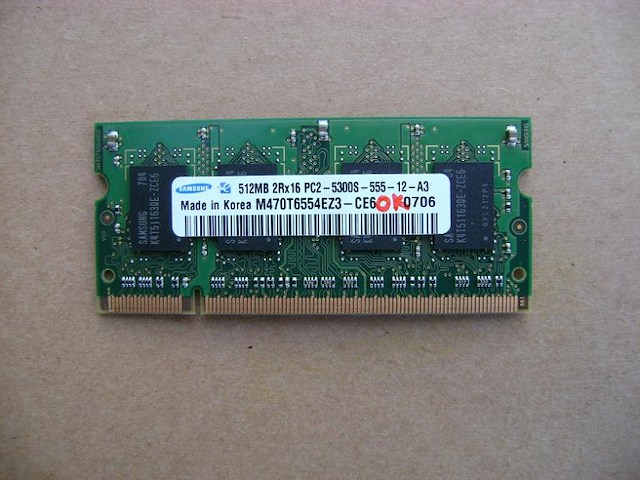 SODIMM DDR2 PC4200 512 MB