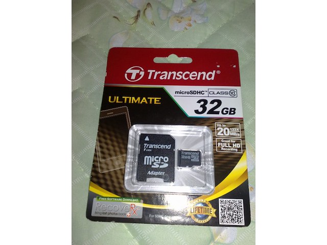 MicroSD HC sa adapterom 32Gb Class 10 Novo!