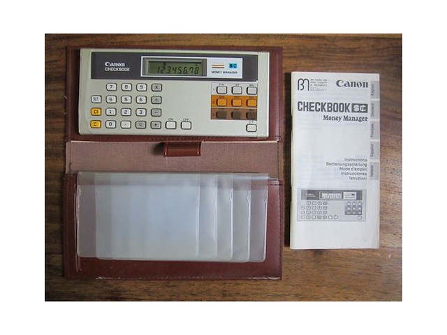 CANON CheckBook Money Manager - retro