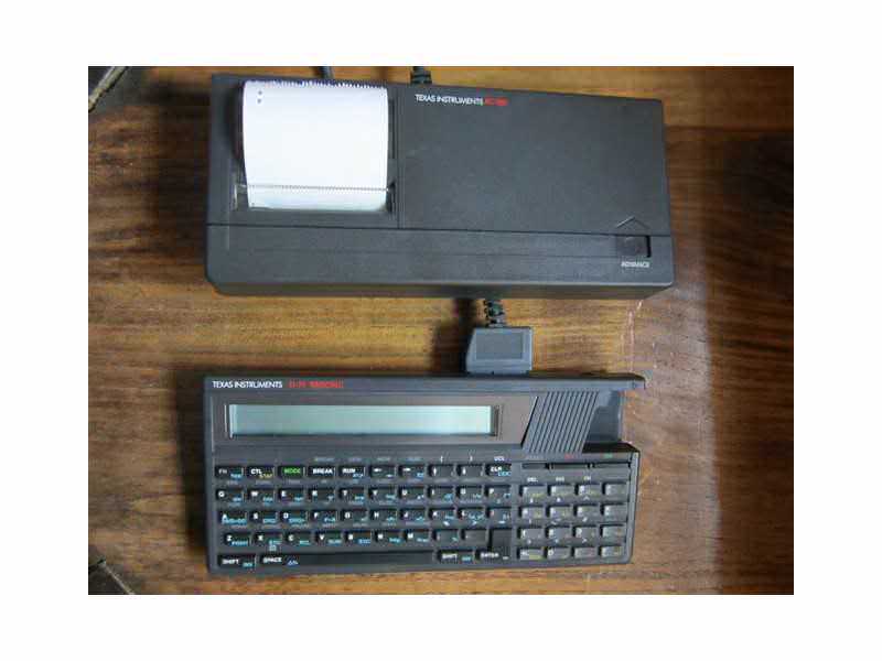 Texas Instruments TI-74 BasiCalc + Printer PC-324