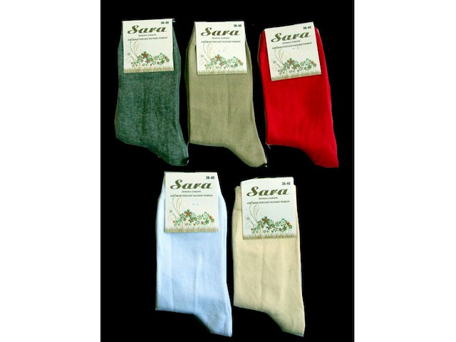 Turske pamučne čarape - Sara 12 PARI