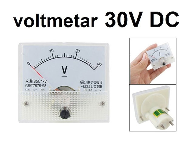 Voltmetar DC 30 V - analogni