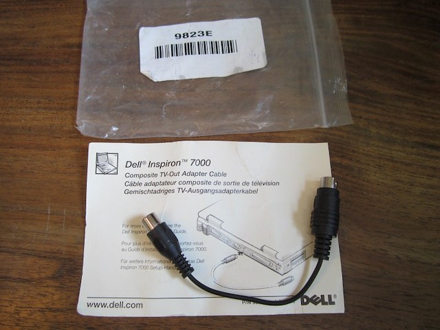 Dell Inspirion Composite TV-OUT Adapter Cable