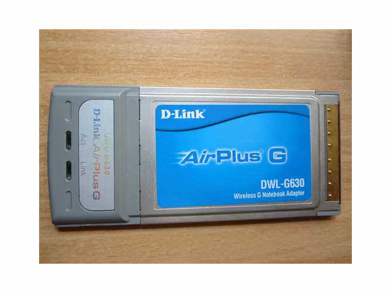 D-Link AirPlusG DWL-G630 Wireless PCMCIA Card