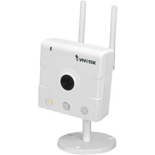 Vivotek IP8133W Wireless-N mini IP kamera, 1 Mega Pixel, 720P HD@30 fps, H.264+MPEG4+MJPEG Streams, Adaptive Streaming, Privacy dugme, White LED, PIR senzor, Backlight Compensation, WPS, mikrofon ...