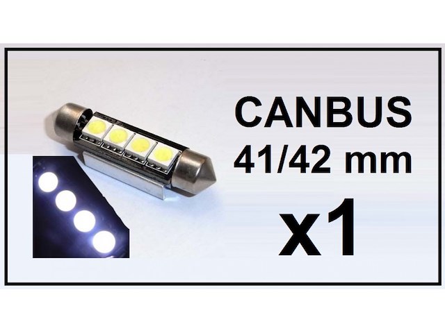 LED Sijalica - 42 mm - CANBUS 4 SMD - 1 komad