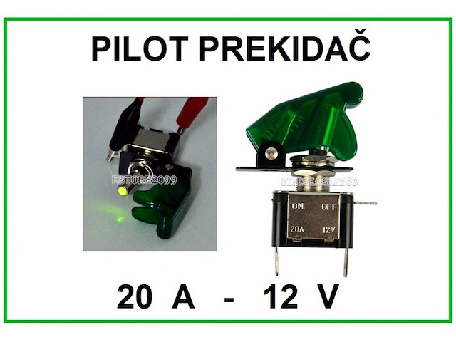 Pilot prekidac - ZELENI - 20A