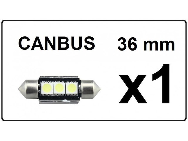 LED Sijalica - 36 mm - CANBUS 3 SMD - 1 komad