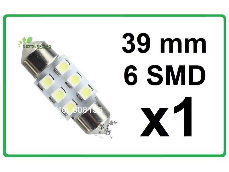 LED Sijalica - za unutrasnjost - 39 mm - 6 SMD - 1 kom
