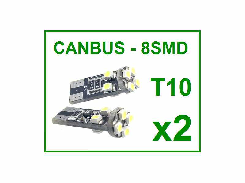 LED Sijalica - T10 CANBUS - 8 dioda - 2 komada (par)
