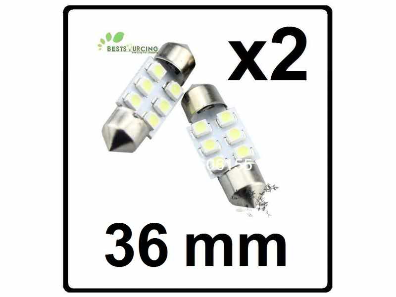 LED Sijalica - za unutrasnjost - 36 mm - 6 SMD - 2 kom