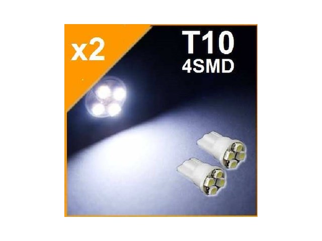 LED Sijalica - T10 pozicija - 4 SMD - 2 komada