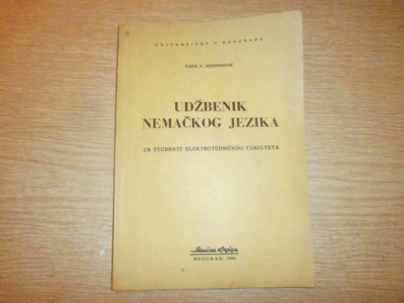 UDZBENIK NEMACKOG JEZIKA ZA STUDENTE ELEKTROTEHNIKE