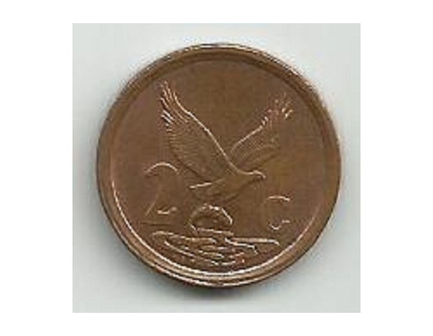 South Africa 2 cents 1996.