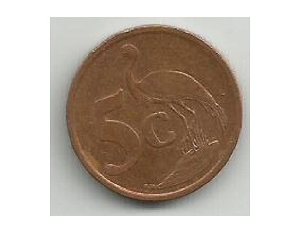 South Africa 5 cents 1999.