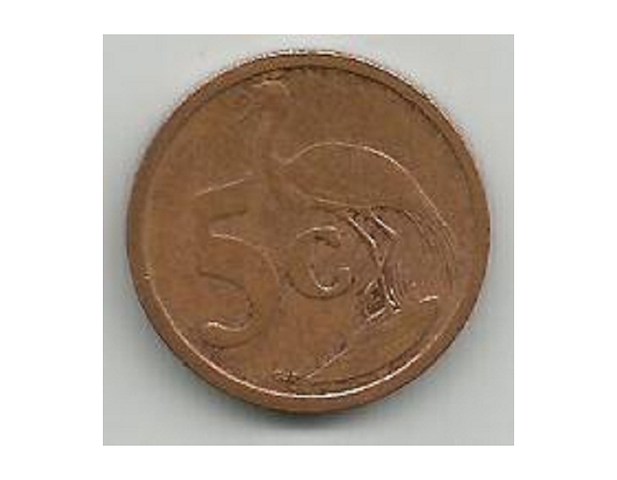 South Africa 5 cents 2006.