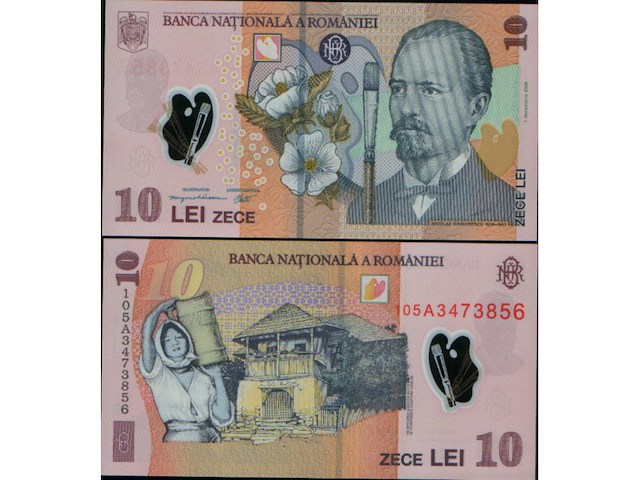 Rumunija 10 Lei 2005 (2012). P-119a. UNC Polymer.