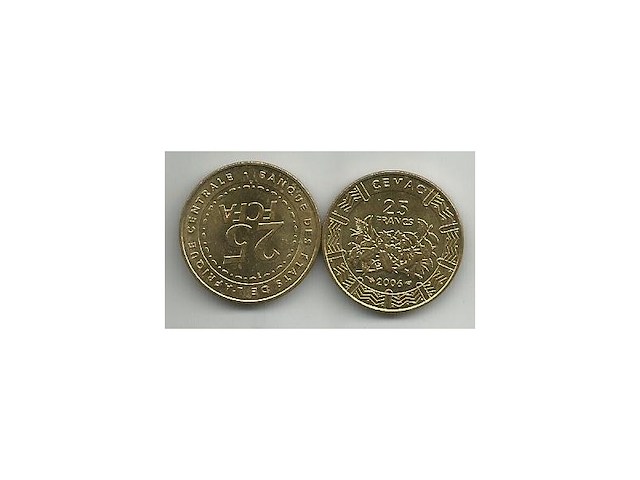 Afrique Centrale 25 francs 2006.