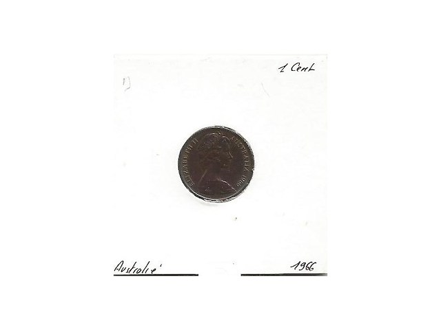 d4 Austarlia Australija 1 cent 1966.