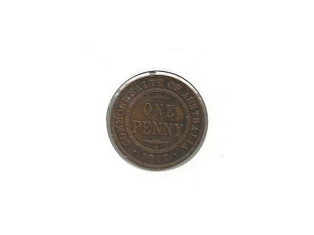 d4 Austarlia Australija 1 penny 1917.