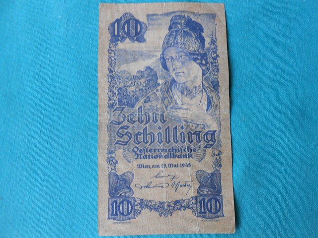 AUSTRIJA-10 Shilling Bank Note-1.MAI.1945.g./NUZ-02/