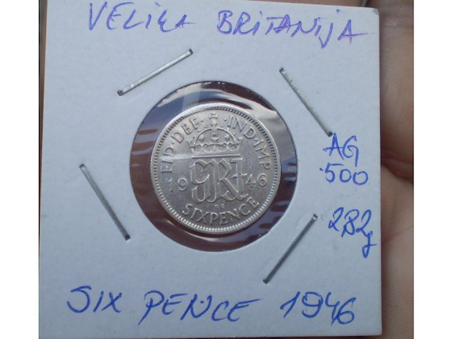 six pence 1946