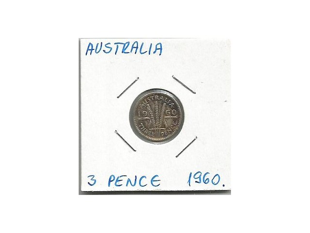 c5 Australija 3 pence 1960. Srebro