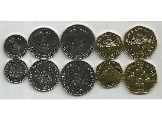 Haiti 1995-2011. set kovanica UNC kvalitet