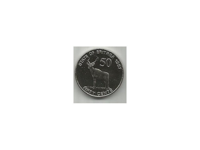 Eritrea 50 cents 1997. UNC
