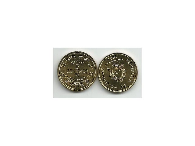 Honduras 5 centavos 1998. UNC