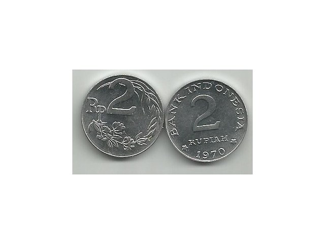 Indonesia Indonezija 2  rupiah 1970. UNC