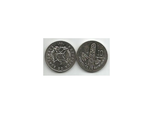 Guatemala 10 centavos 1991. UNC