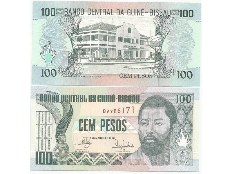 Guinea Bissau 100 pesos 1990. UNC