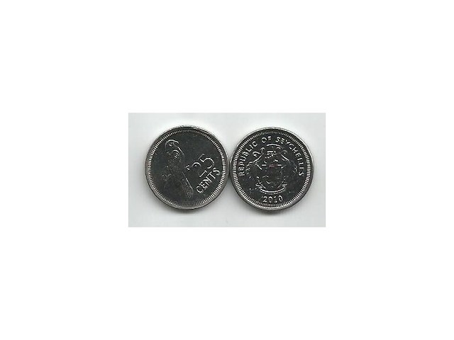 Seychelles Sejseli 25 cents  2010. UNC