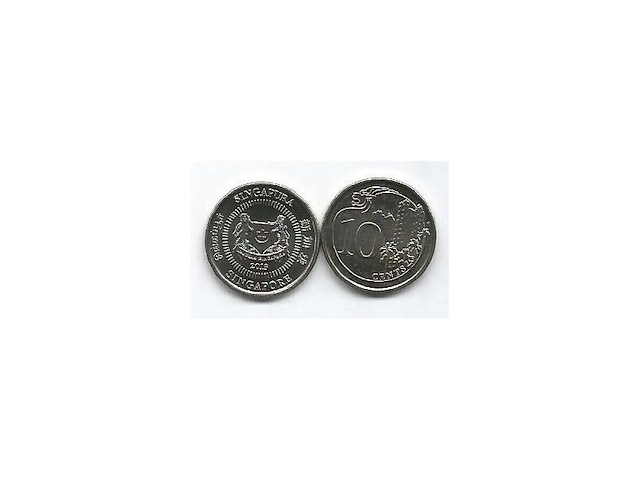 Singapore 10 cents 2013. UNC