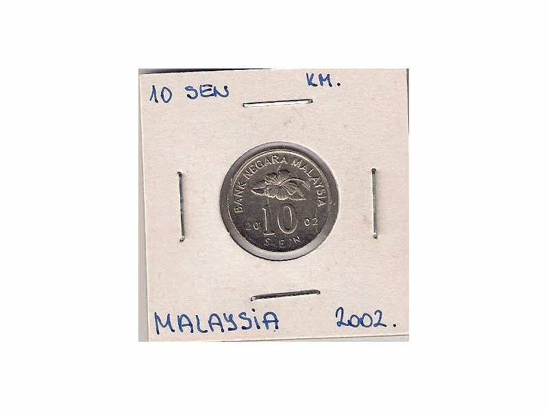 b10 MALAYSIA 10 sen 2002. UNC
