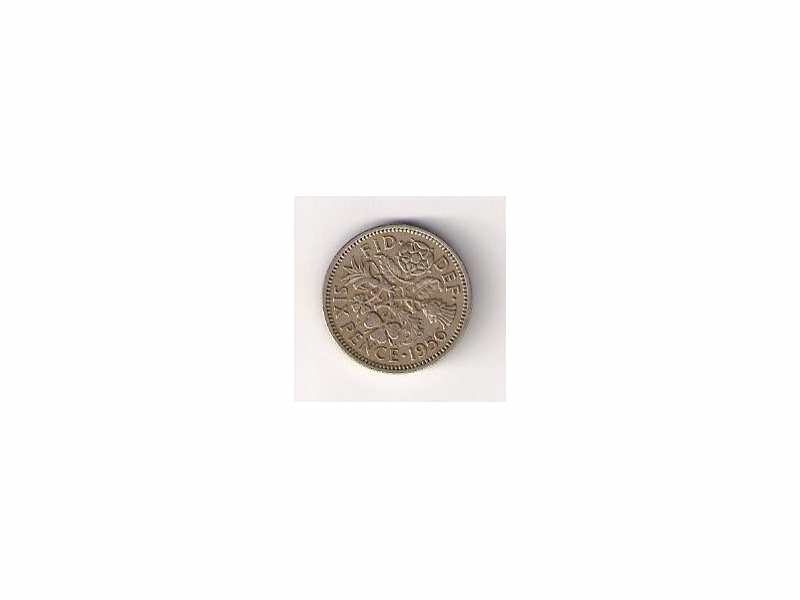 b11 Velika Britanija 6 pence 1956.