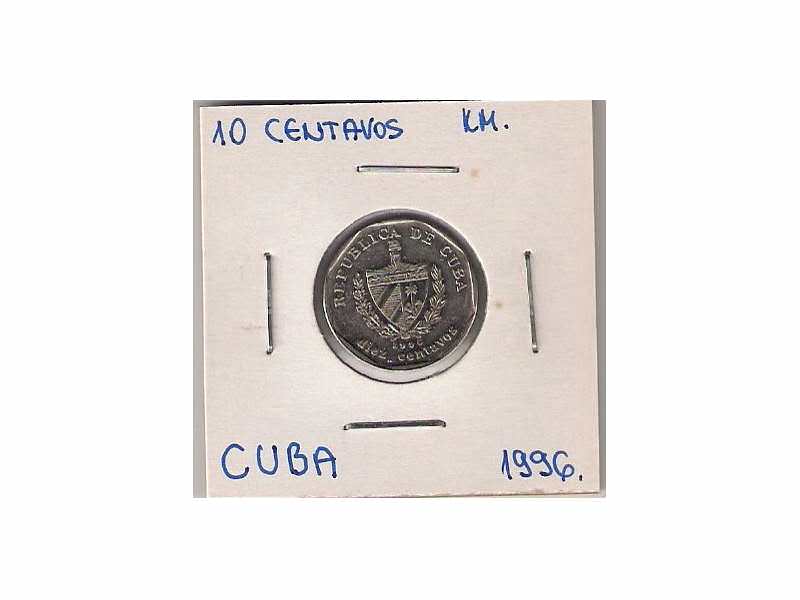 a10 Cuba Kuba 10 centavos 1996.