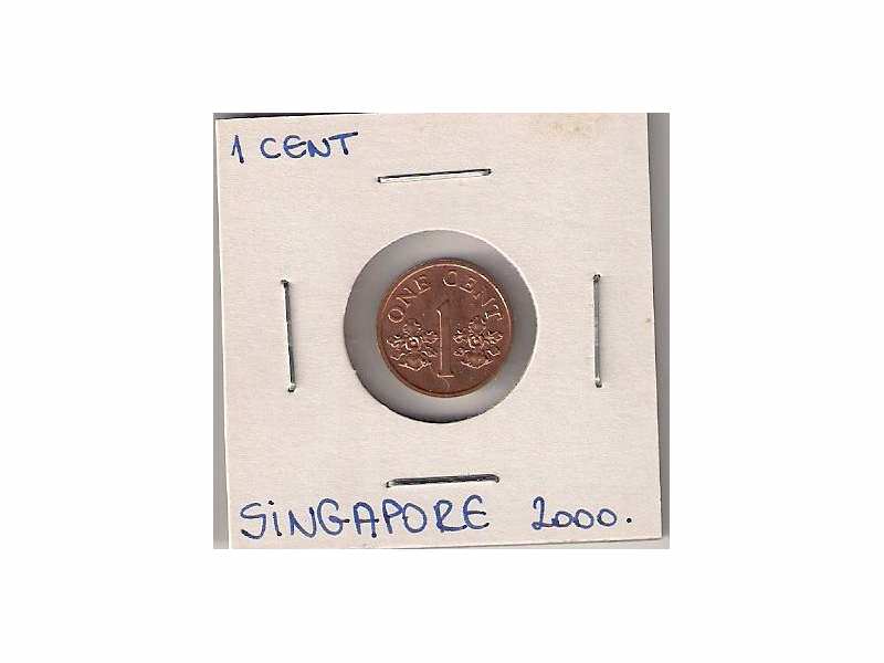 a9 Singapore Singapur 1 cent 2000. UNC