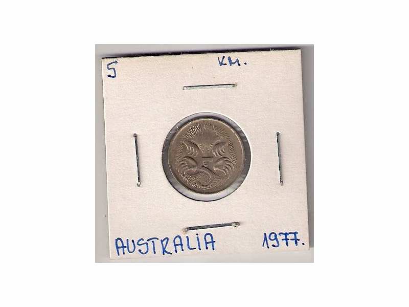 a2 Australia Australija 5 cent 1977.