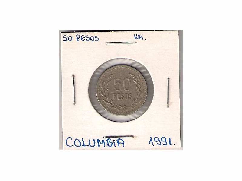 a2 Kolumbija Colombia 50 pesos  1991.