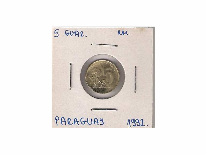 a6 PARAGUAY 5 guaranies 1992. UNC