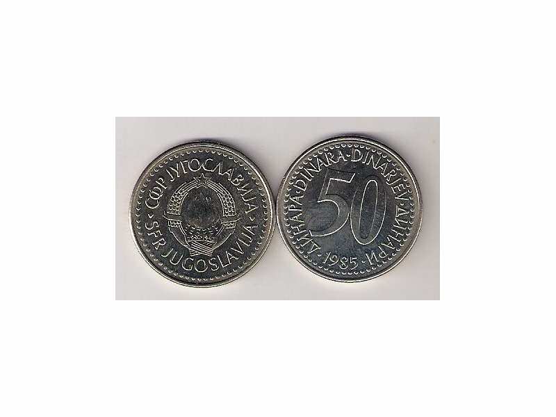 Jugoslavija 50 dinara 1985. UNC KM113 M#62.1