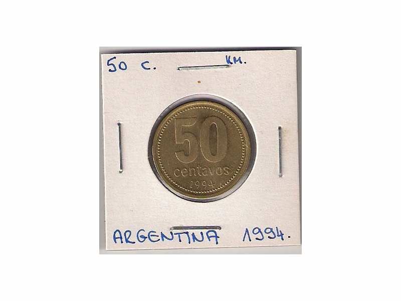 a3 Argentina 50 centavos 1994.