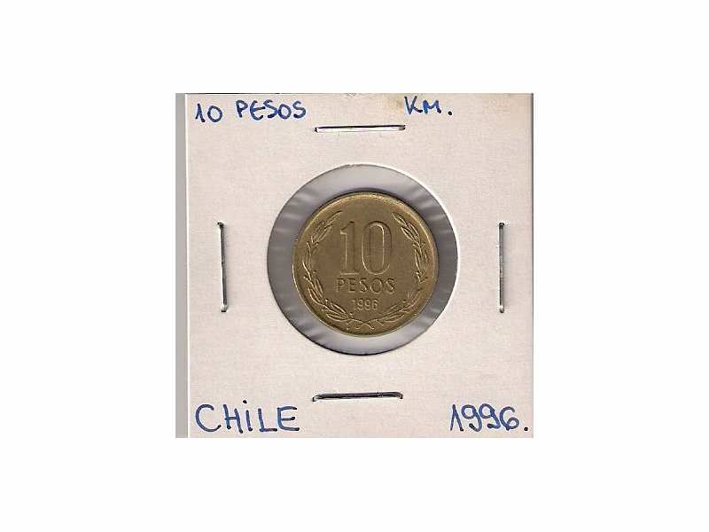 a3 Chile 10 pesos 1996.