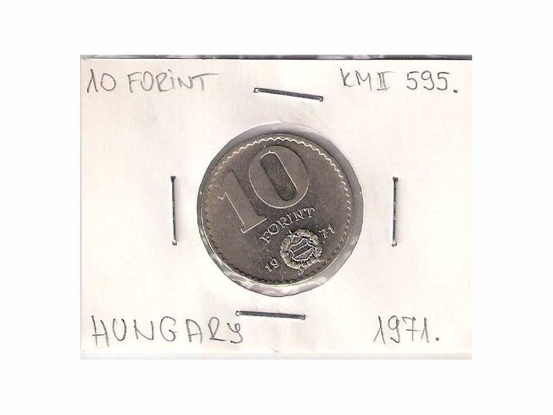Madjarska 10 forint 1971. KM#595