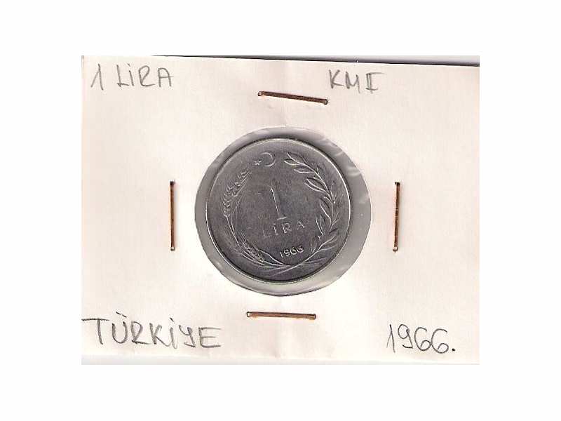 Turska 1 lira 1966.