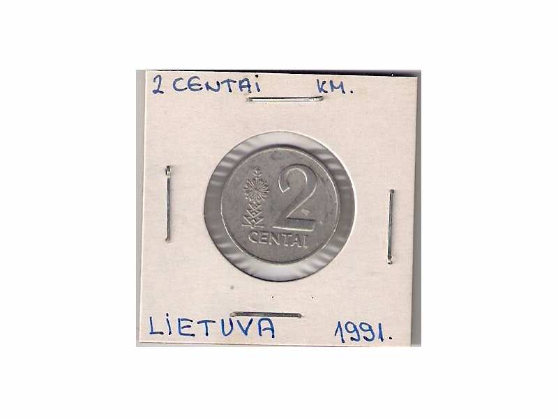 a1 Litvanija 2 centai 1991.