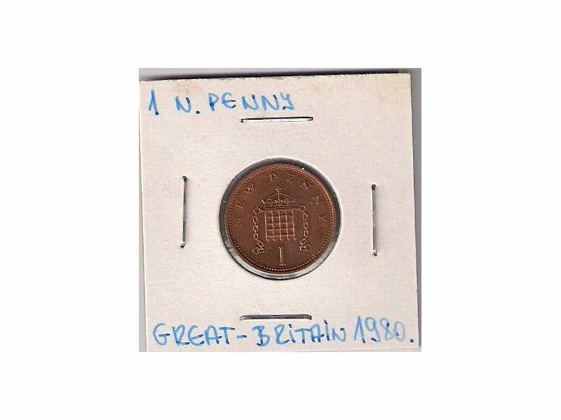 c11 Velika Britanija 1 penny 1980. U kartonu