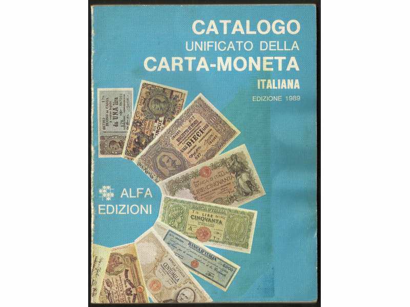 katalog italija carta moneta 1989